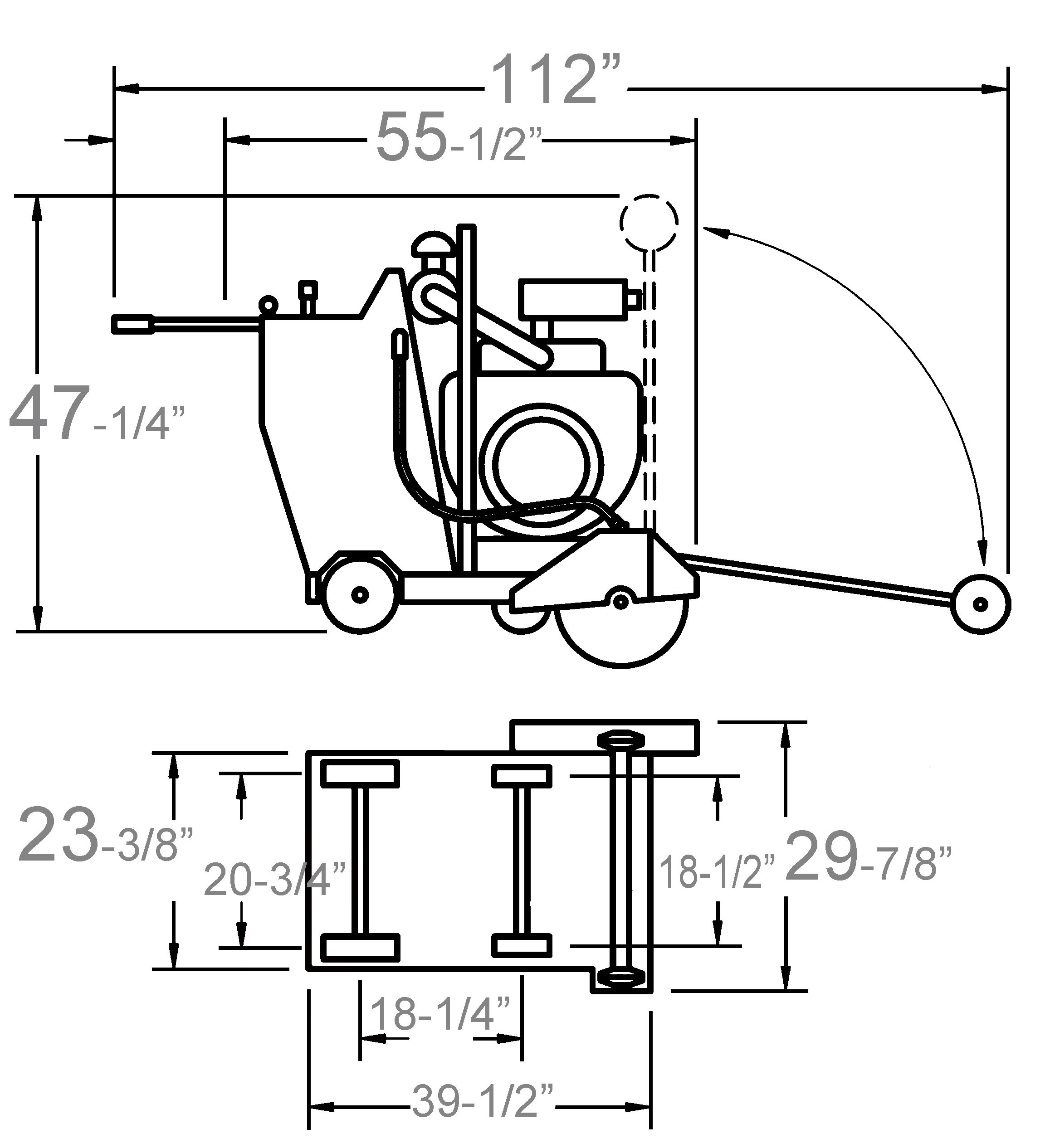 CC3500 WALK BEHIND SAW