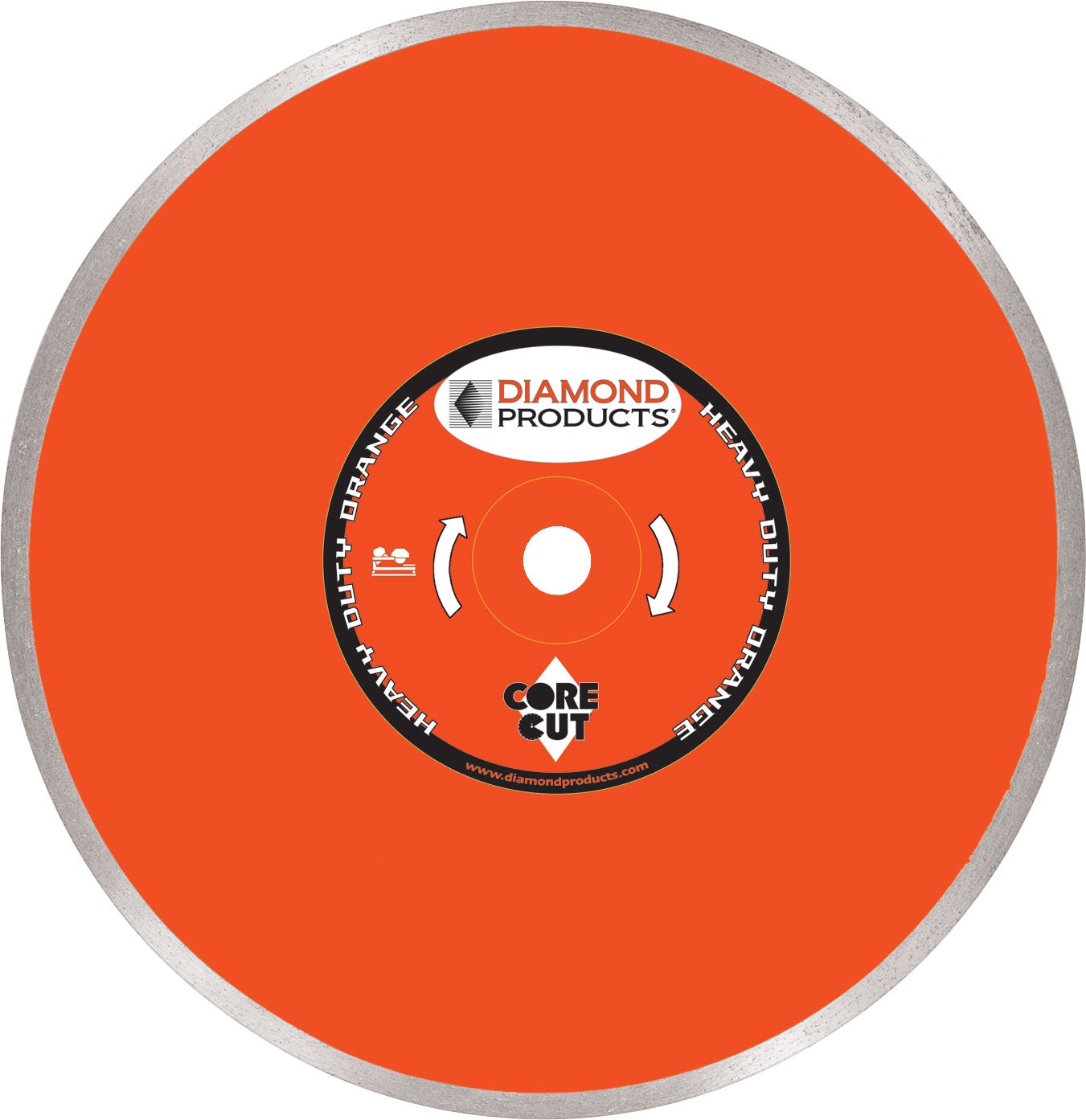 Heavy Duty Orange Continuous Rim Wet Tile Diamond Blades